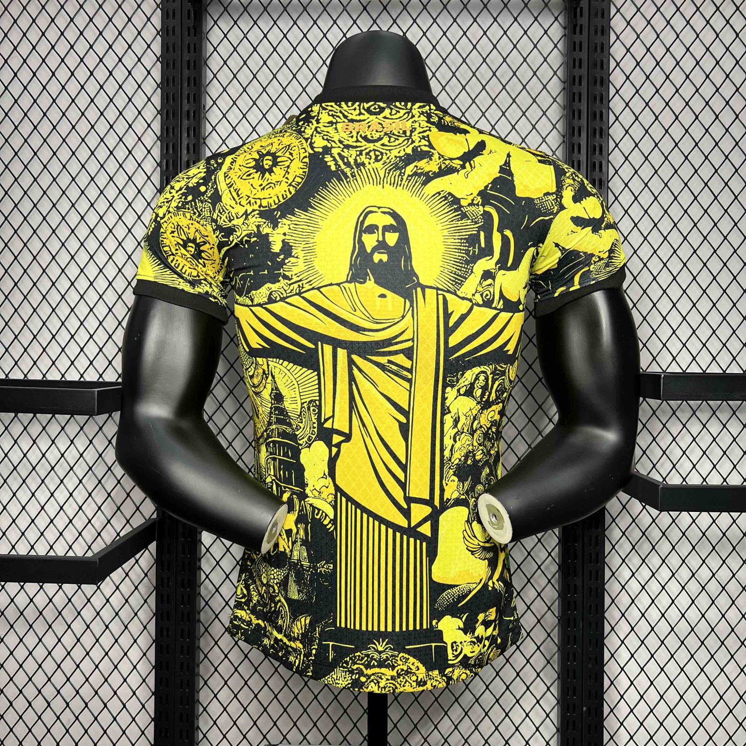Player Version Brazil X Christ Jersey 2024 – classicretrokit