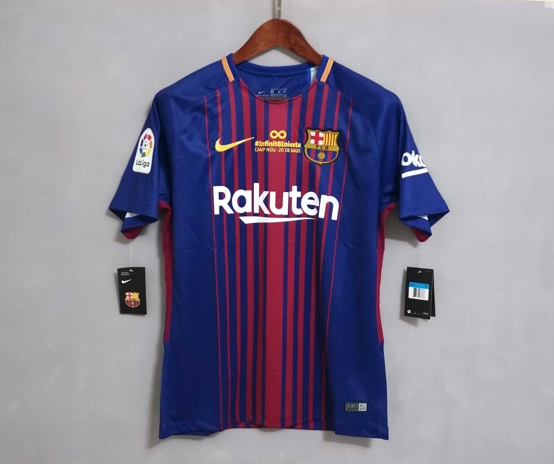 Barcelona Home 2017 2018 INIESTA Last Match Edition – classicretrokit