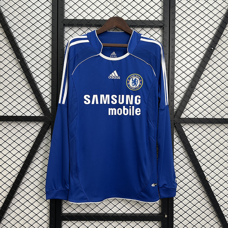 Long Sleeve Chelsea Home Jersey 2007 2008 – classicretrokit