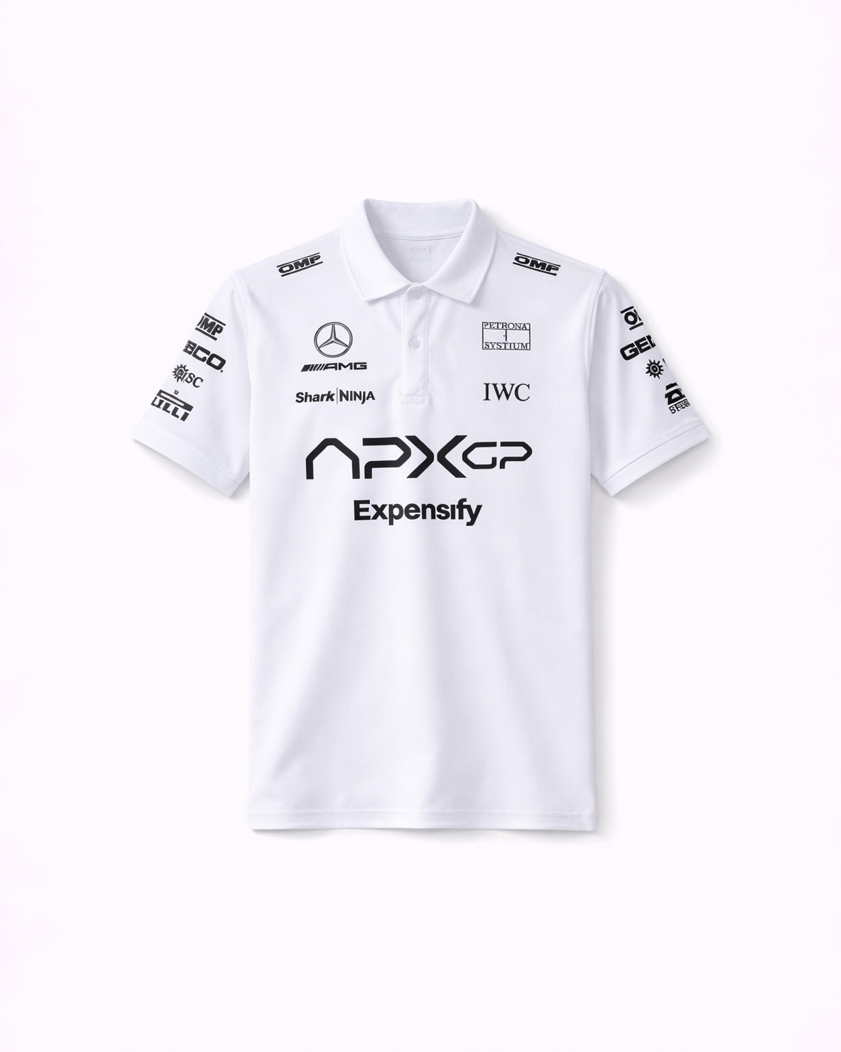Mercedes-Benz AMG Petronas Formula One Team 2025 Polo Shirt – White ...