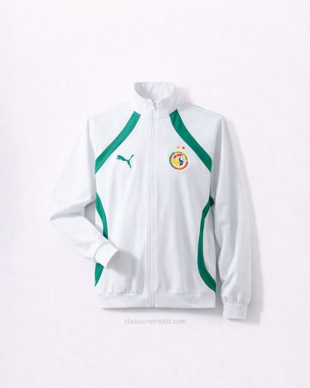 Senegal 2026 Windbreaker White – classicretrokit